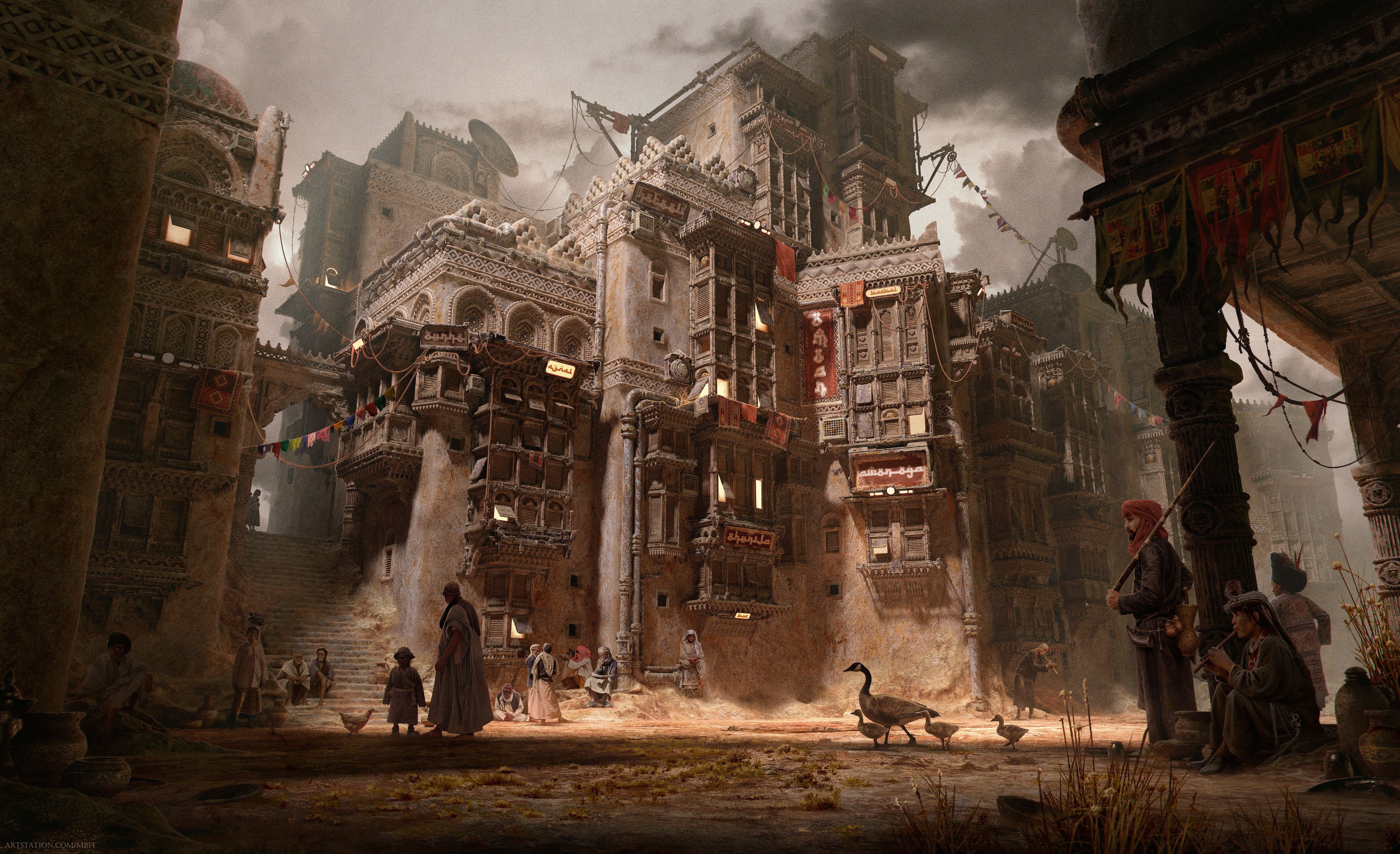 The Hollow Riverbed City | Cosmos by Leartes